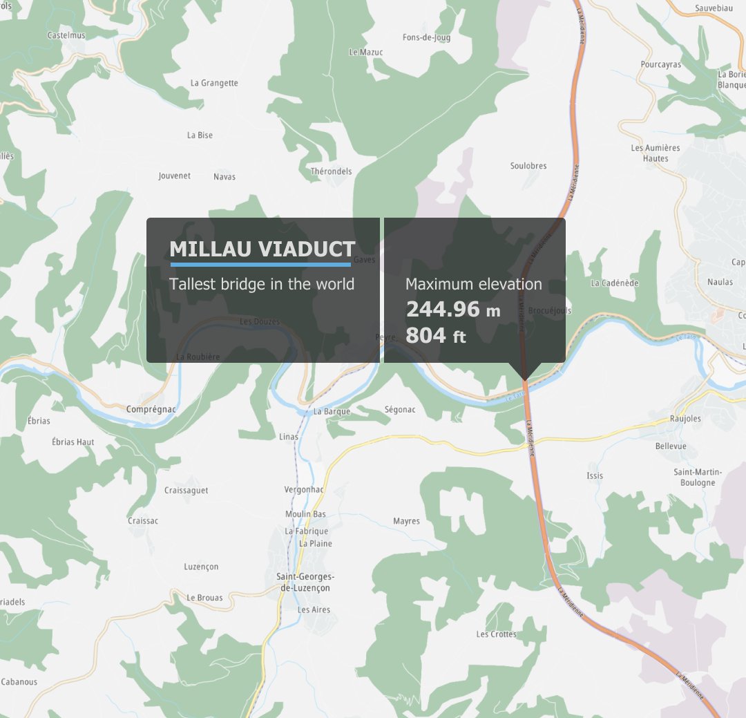 The Millau Viaduct, which spans the Tarn Valley in France, is the world ...